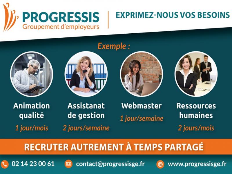 Embaucher sans recruter avec le groupement d'entreprise Progressis ...